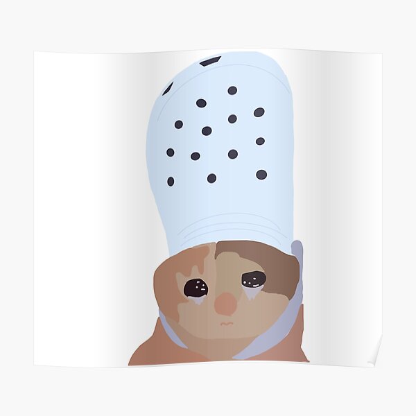 Crying Cat Croc Meme Posters | Redbubble
