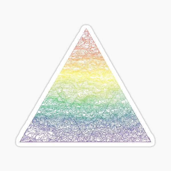 "LGBT Rainbow Pride Triangle Graphic" Sticker for Sale by Arbornaut ...
