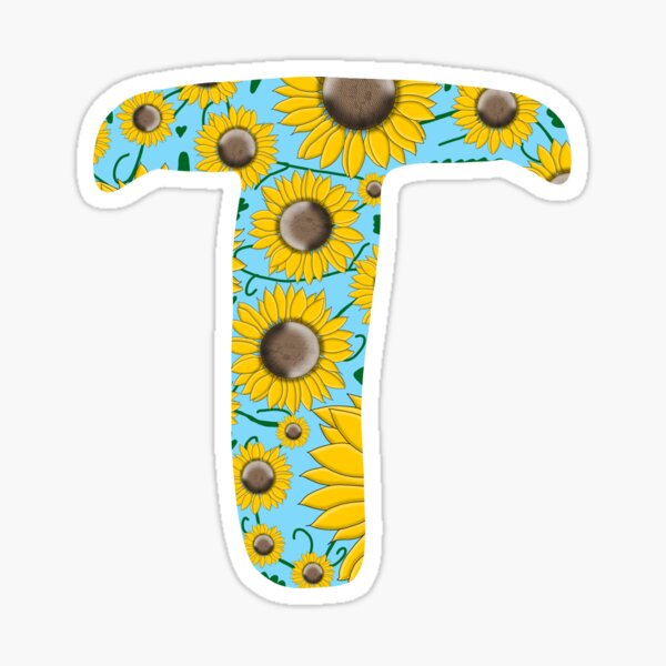 "Sunflower T" Sticker for Sale by kaimarbe | Redbubble