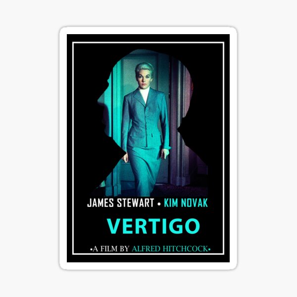 "Vertigo Film Poster" Sticker by ShiiinkySenwa | Redbubble