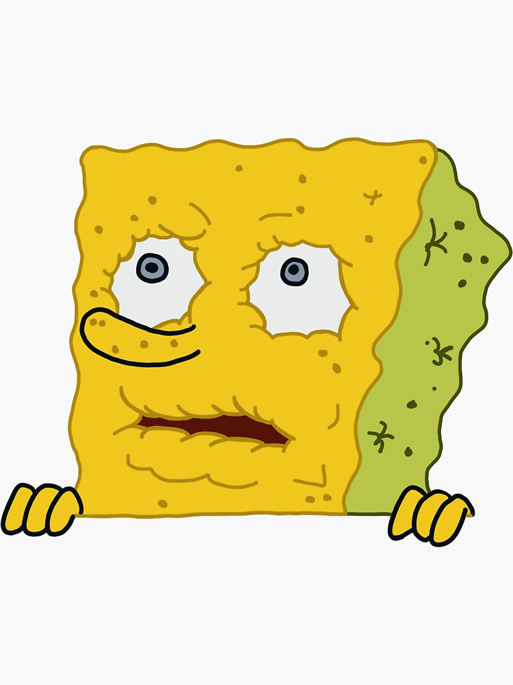"Thirsty Spongebob Funny Meme" Sticker for Sale by simp13445 | Redbubble