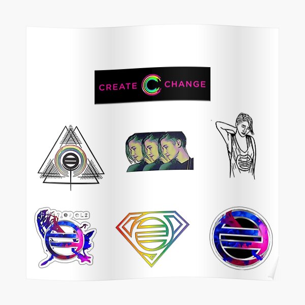 "EOE Sticker Pack" Poster by shopxsticker | Redbubble