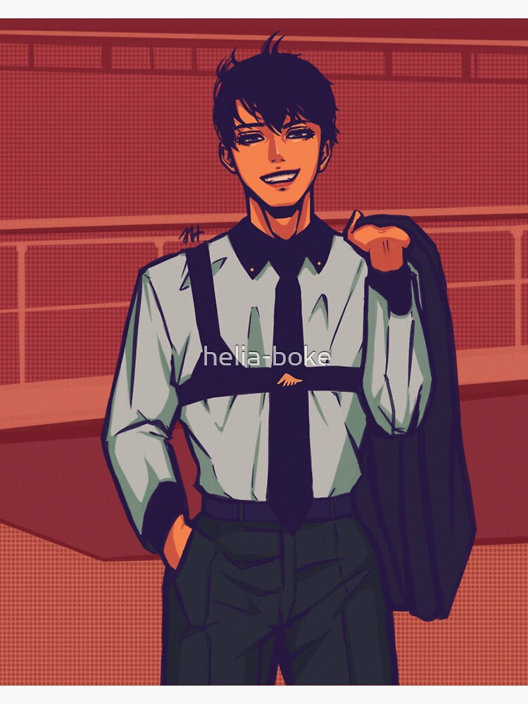 "Kageyama" Sticker for Sale by helia-boke | Redbubble