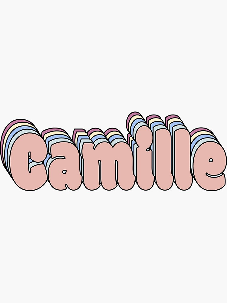 "Camille Name " Sticker for Sale by ashleymanheim | Redbubble
