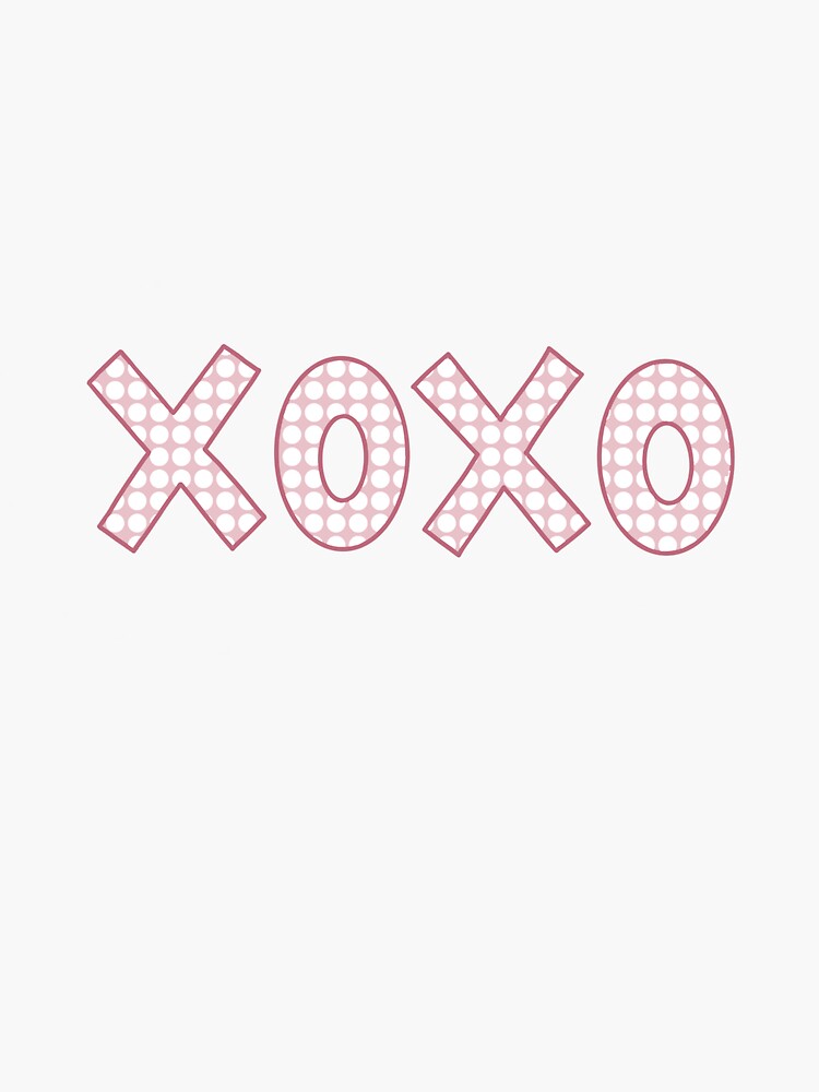 "xoxo sticker" Sticker for Sale by Abbygcarter | Redbubble