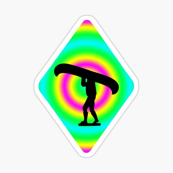 "tie-dye / psychedelic portage sign " Sticker for Sale by nbell99 ...