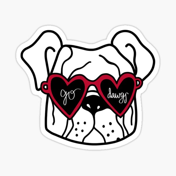 "go dawgs!" Sticker for Sale by emilyquercia | Redbubble