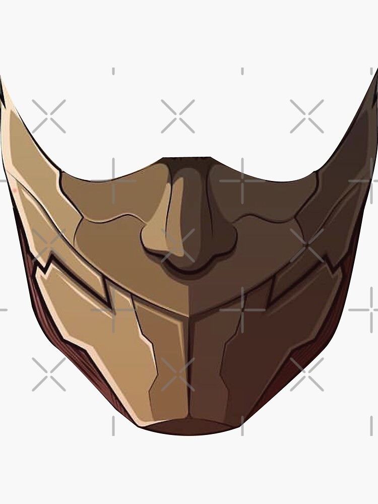 "attack on titan mask armored titan " Sticker by kinkpen | Redbubble