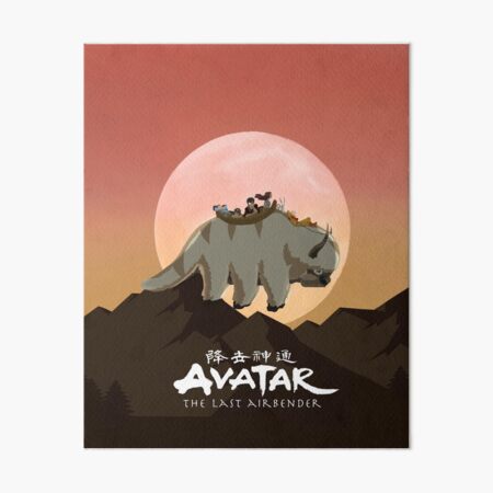 "Team Avatar on Appa" Art Board Print for Sale by malice7222 | Redbubble