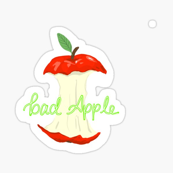 "Bad apple" Sticker for Sale by HMacFarl | Redbubble