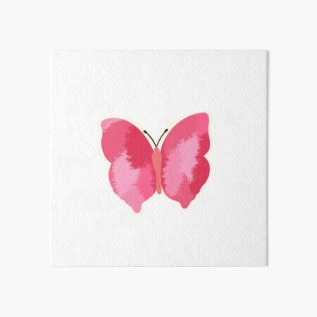 "Pink Butterfly " Art Board Print by dfraenkela | Redbubble