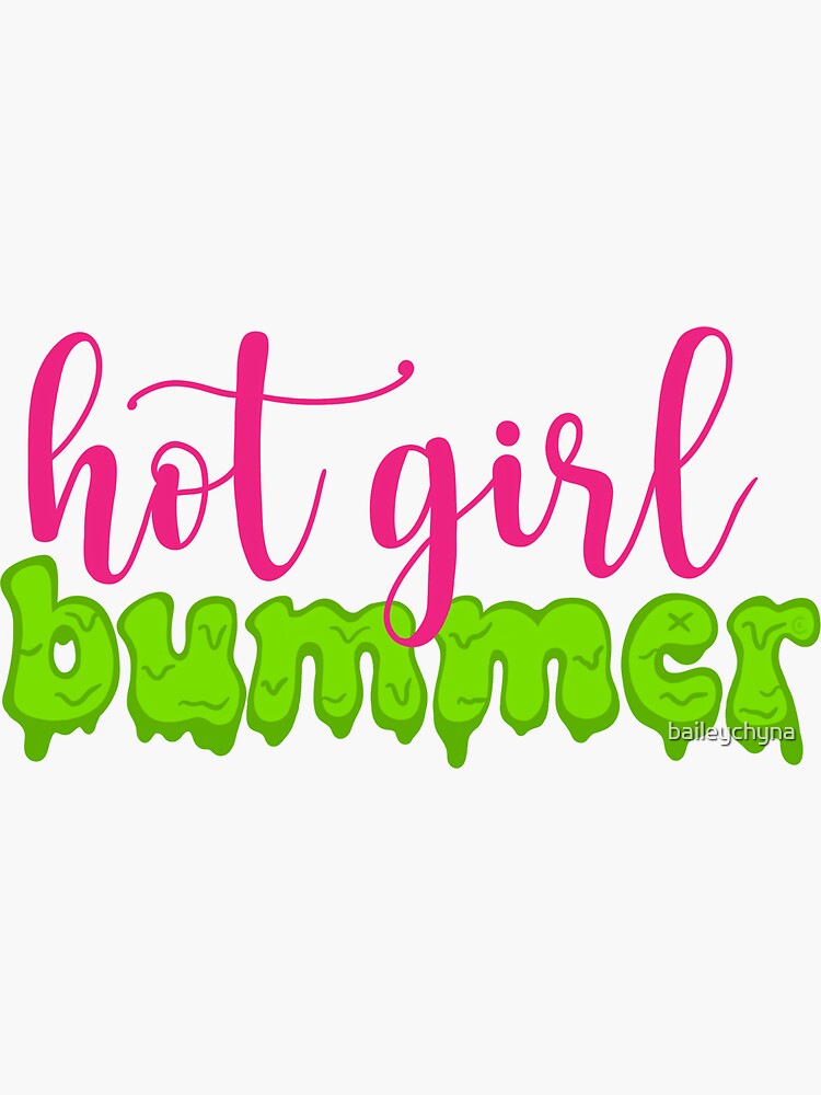 "Blackbear "Hot Girl Bummer"" Sticker by baileychyna | Redbubble