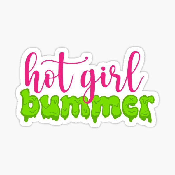 "Blackbear "Hot Girl Bummer"" Sticker by baileychyna | Redbubble