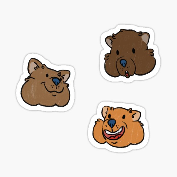 "Wombat Meetup!" Sticker by CosyRosie | Redbubble