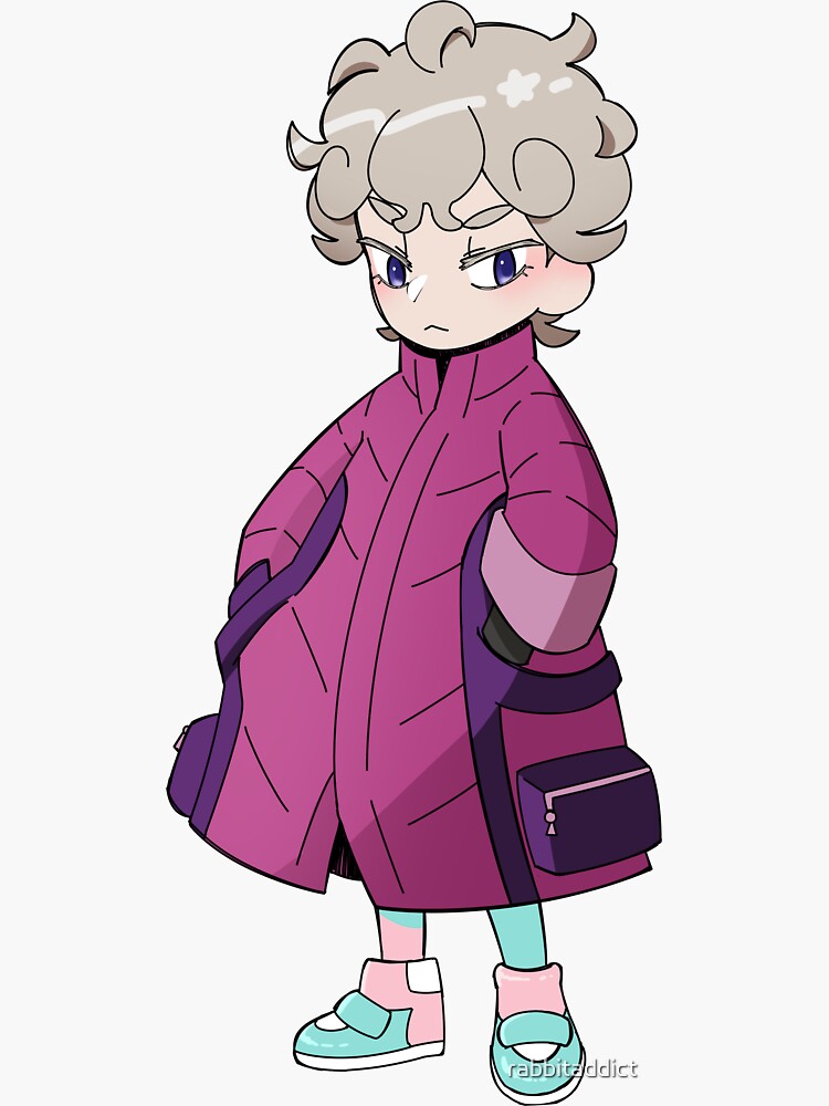 "Bede Big Coat Boy" Sticker for Sale by rabbitaddict | Redbubble