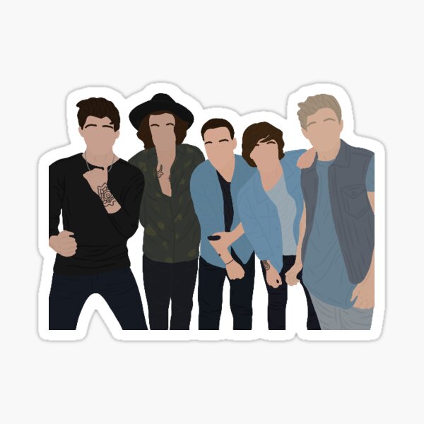 "One Direction! Sticker" Sticker for Sale by haleynicole11 | Redbubble