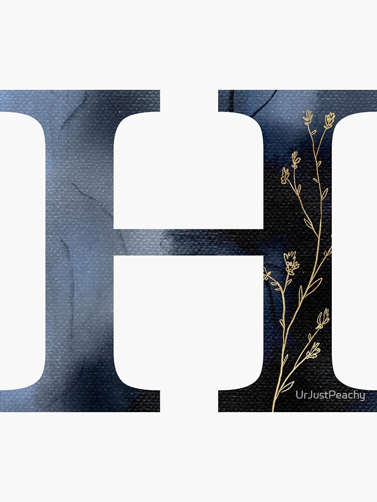 "Letter H" Sticker for Sale by UrJustPeachy | Redbubble