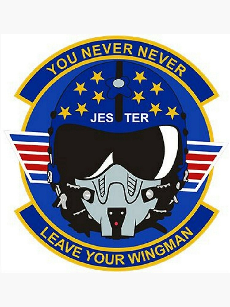 "US Navy You Never Never Leave Your Wingman Patch Sticker" Art Print by ...