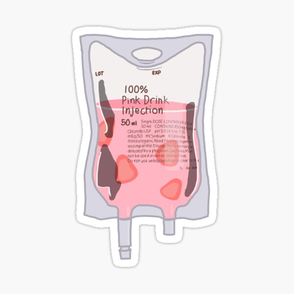 "Pink Drink IV" Sticker for Sale by Chloescloset | Redbubble