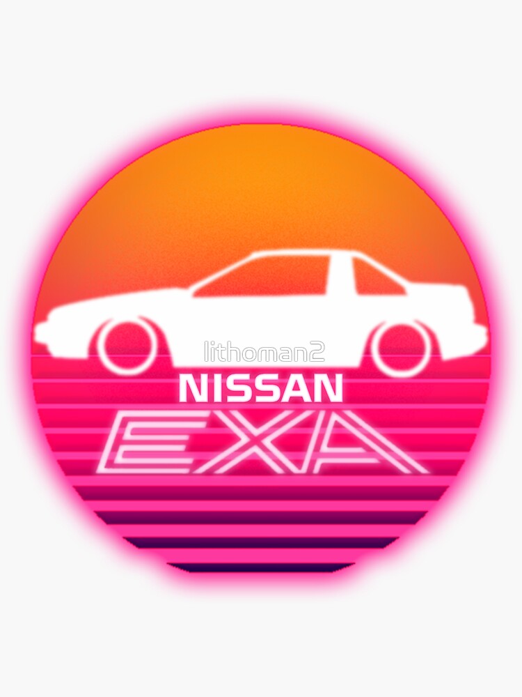 "Nissan EXA Outrun Emblem" Sticker for Sale by lithoman2 | Redbubble