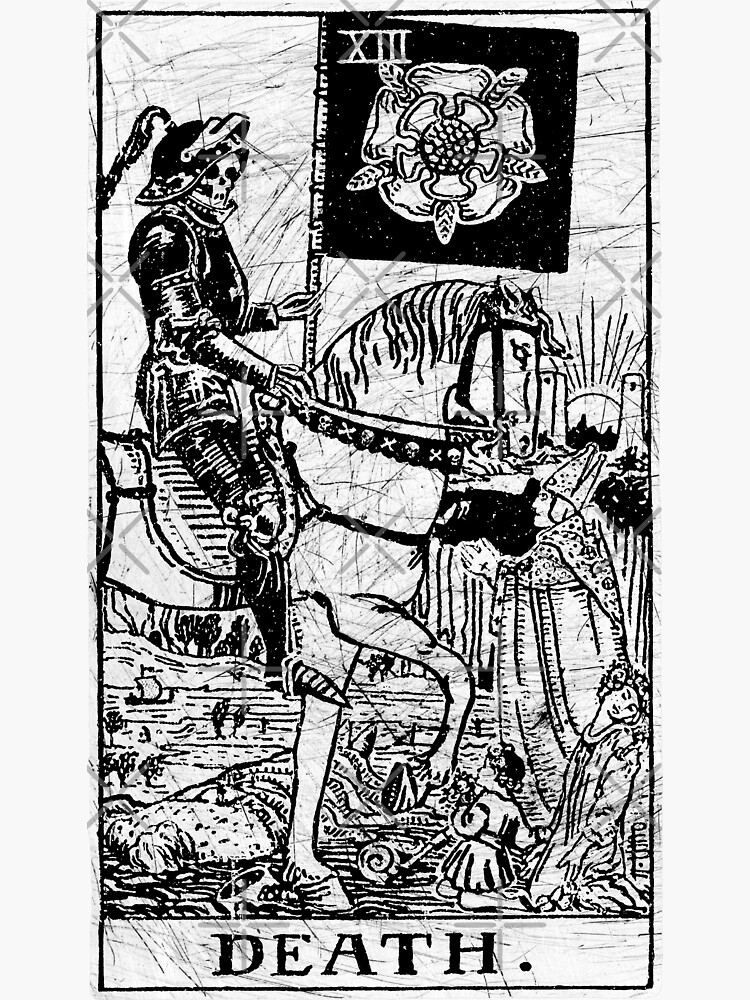 "Death Tarot Card - Major Arcana - fortune telling - occult" Sticker ...