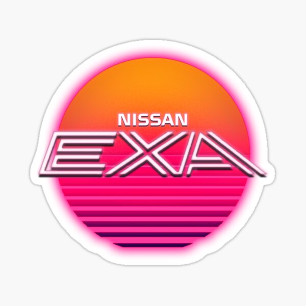 "Nissan EXA Outrun Emblem" Sticker for Sale by lithoman2 | Redbubble