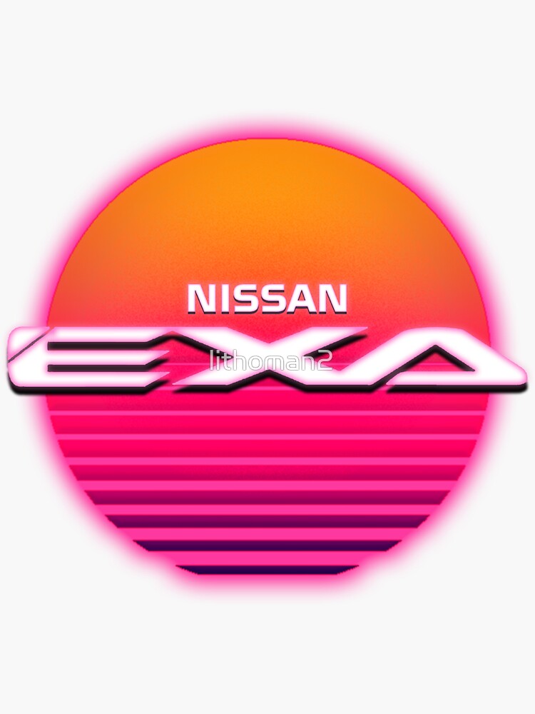 "Nissan EXA Outrun Emblem" Sticker for Sale by lithoman2 | Redbubble