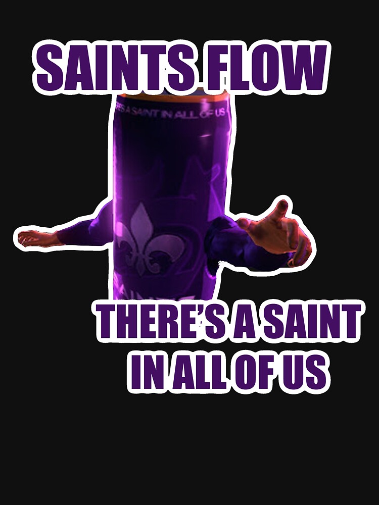 "Saints Flow" T-shirt for Sale by danteson1 | Redbubble | saints t ...