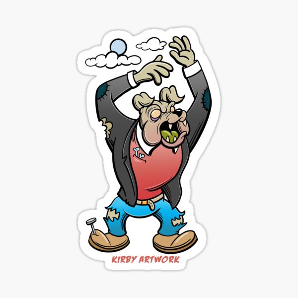 "Zombie Dog" Sticker by kirbyartwork | Redbubble