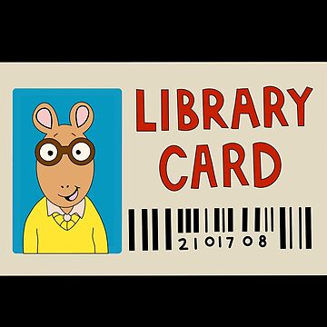 "Arthur Library Card" Photographic Print for Sale by aclaggett | Redbubble