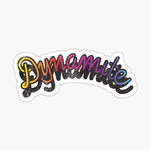 "Dynamite" Sticker by brianhillDESIGN | Redbubble