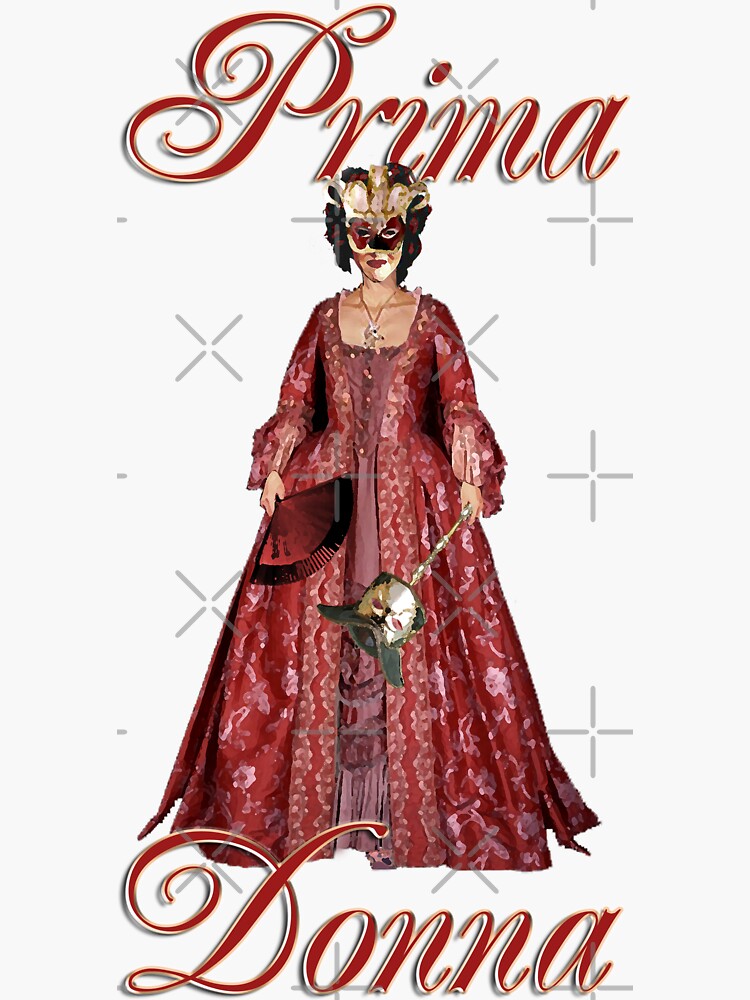 "Prima Donna" Sticker for Sale by incognitagal | Redbubble