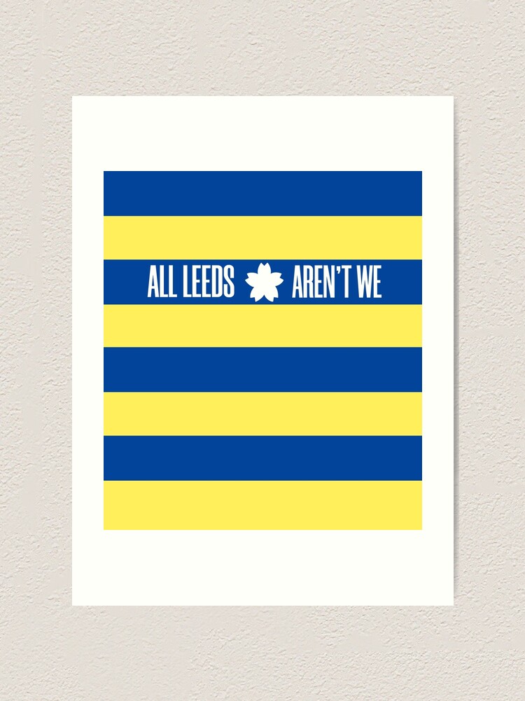 "Leeds united green blue yellow color" Art Print by Ortzi68 | Redbubble