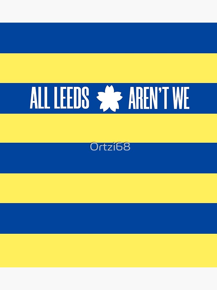 "Leeds united green blue yellow color" Poster by Ortzi68 | Redbubble