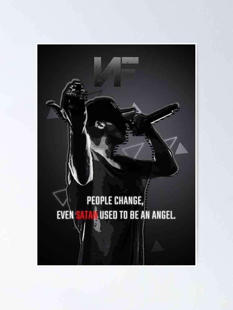 "NF" Poster for Sale by gyprux | Redbubble