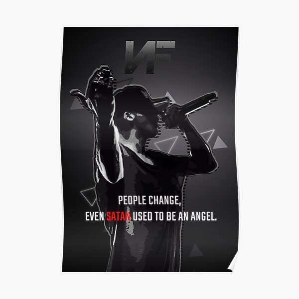 "NF" Poster for Sale by gyprux | Redbubble