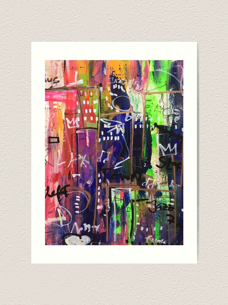 "Urban Pop Art Funky Downtown New York Abstract Streets Buildings ...