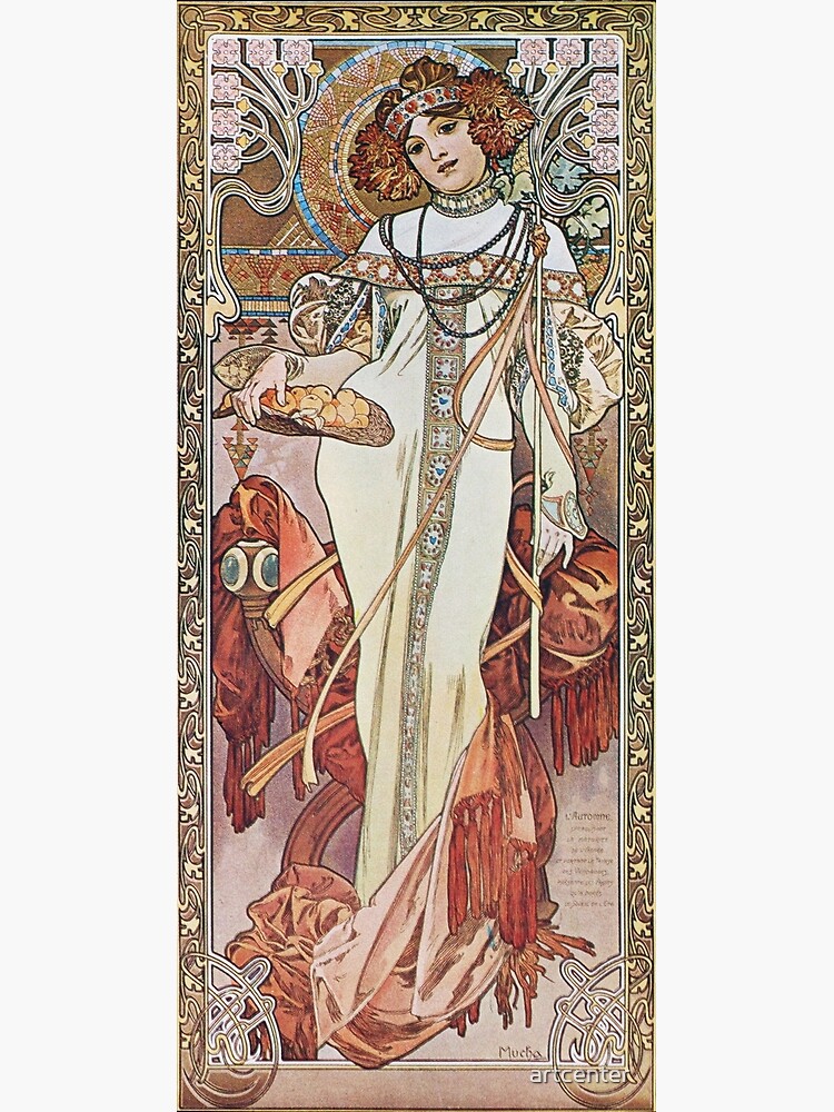 Alphonse Mucha - Autumn Premium Matte Vertical Poster sold by ...