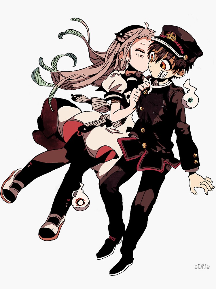 "TBHK Hanako and Nene Cheek Kiss" Sticker for Sale by c0ffe | Redbubble