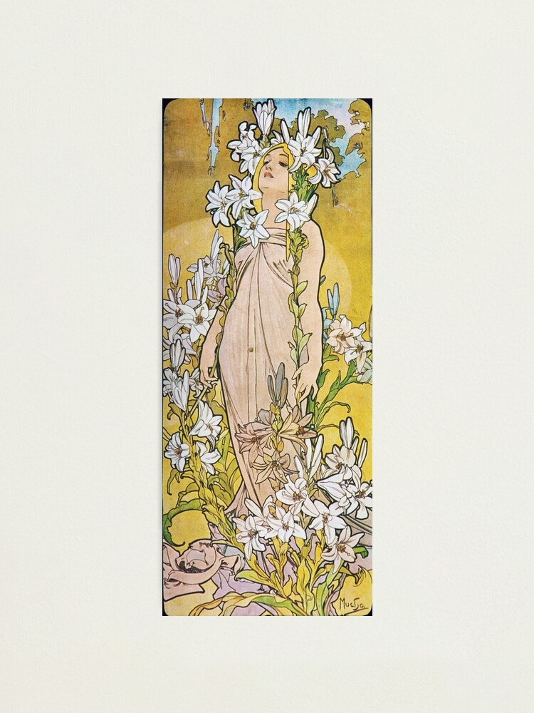 "Alphonse Mucha - Lily" Photographic Print by artcenter | Redbubble