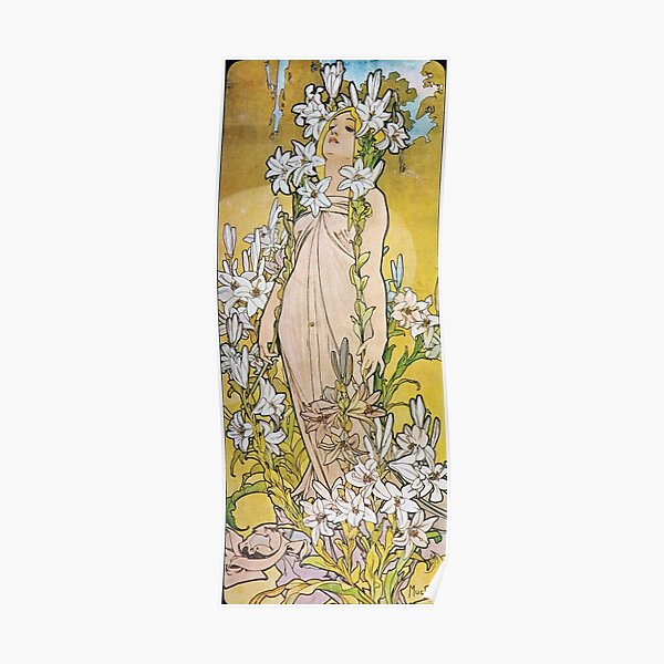 "Alphonse Mucha - Lily" Poster by artcenter | Redbubble