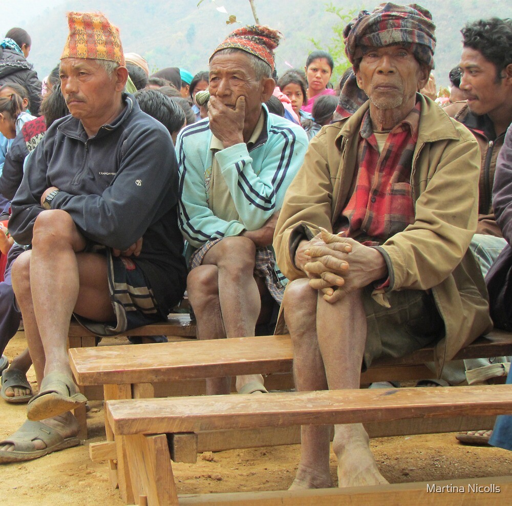 "Men of Nawalpur, Nepal" by Martina Nicolls | Redbubble