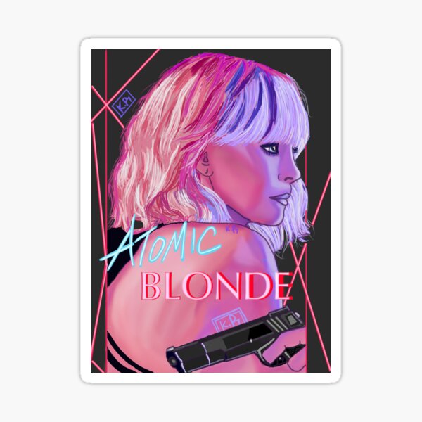 "Atomic Blonde Art" Sticker for Sale by KP7art | Redbubble