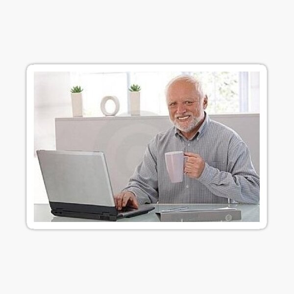 "Hide The Pain Harold" Sticker for Sale by Eads812 | Redbubble