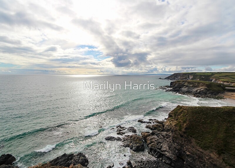 "Sea View at Poldhu Point " by Marilyn Harris | Redbubble