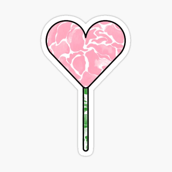 "Heart lollipop sticker" Sticker for Sale by reereeayoub | Redbubble
