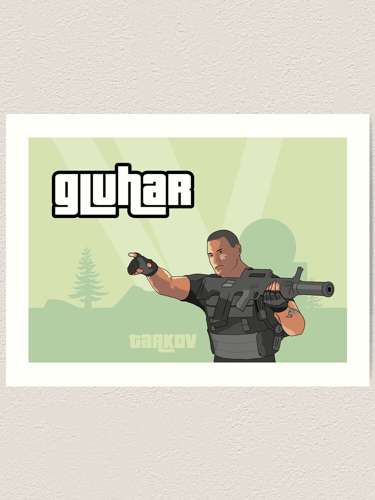 "Gluhar - Escape From Tarkov - GTA Style" Art Print by Soronelite ...