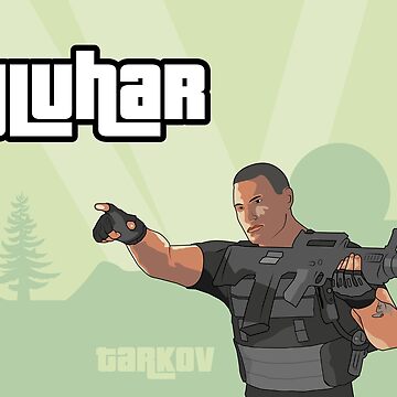 "Gluhar - Escape From Tarkov - GTA Style" Poster by Soronelite | Redbubble