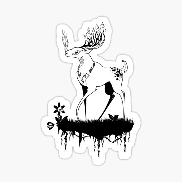 "Wendigo" Sticker by Phosphaine | Redbubble