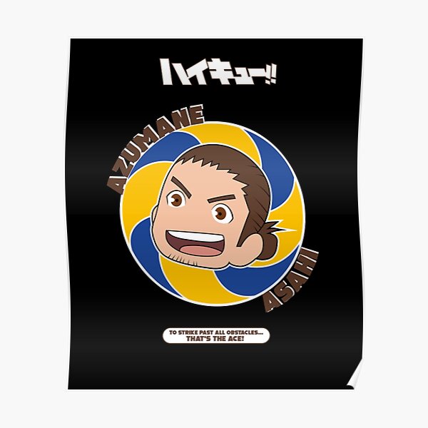 "HAIKYUU: AZUMANE ASAHI CHIBI Haikyuu -" Poster von reevespetersen ...